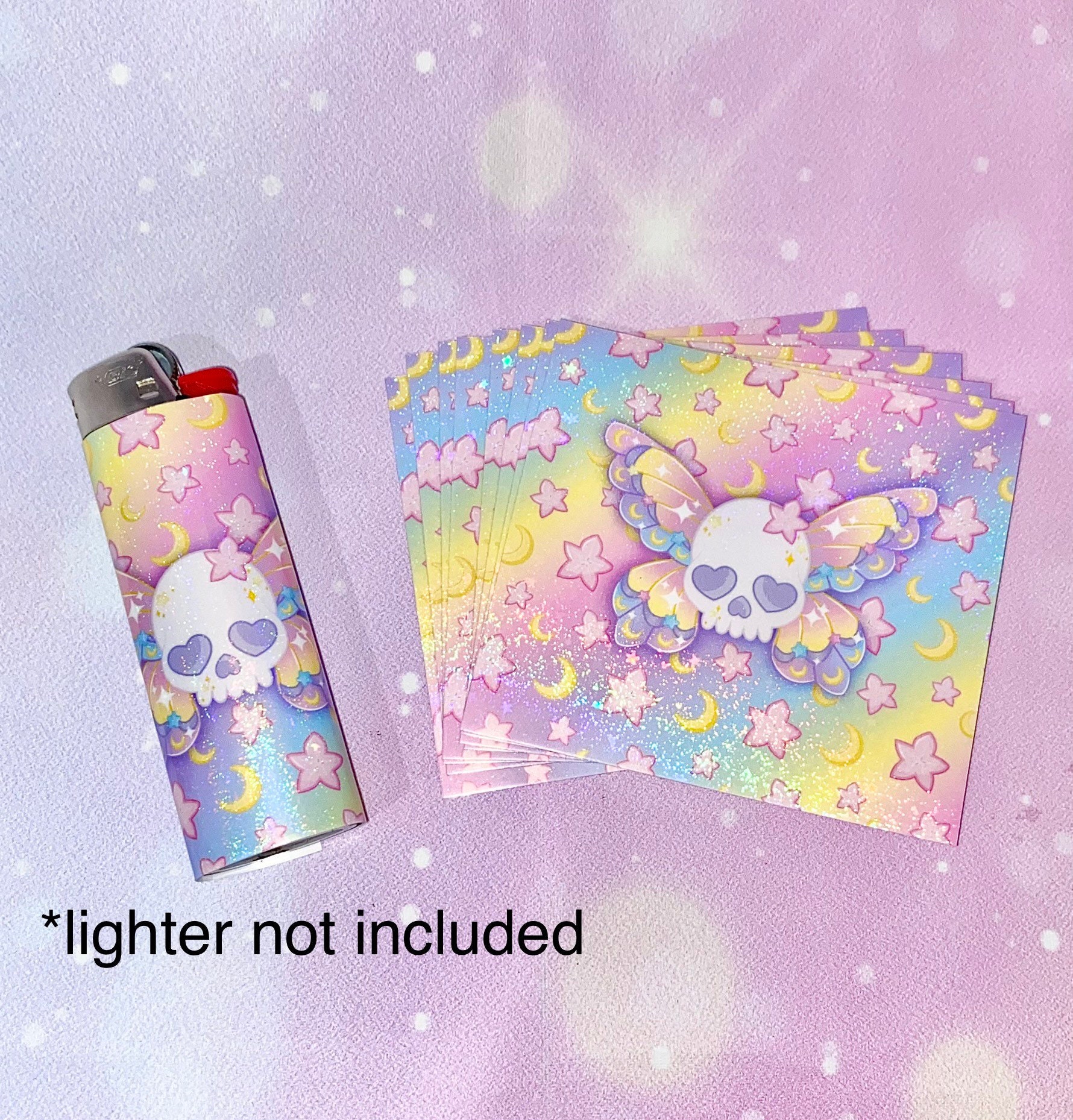 Deathly Beautiful Lighter Wrap Kawaii Lighter Wraps Lighter - Etsy