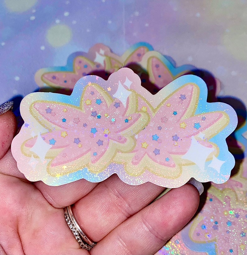 Canna-cookies Stoner Girls Cannabis Cookie Sticker Weed - Etsy