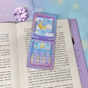 Pastel Flip Phone Bookmark | Cute Bookmarks, Phone Bookmarks, Kawaii ...
