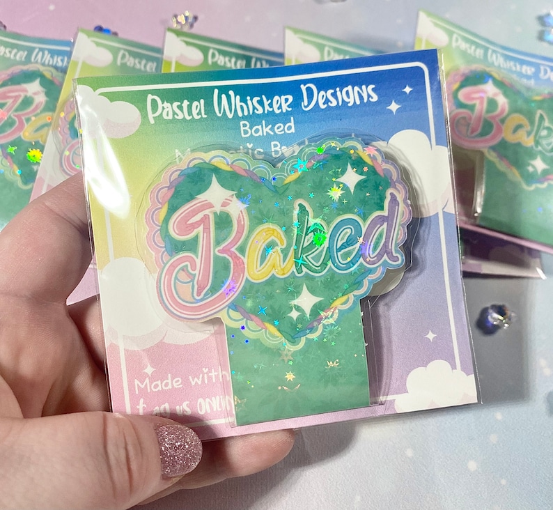 Baked Magnetic Bookmark Cannabis Bookmark Weed Bookmark - Etsy