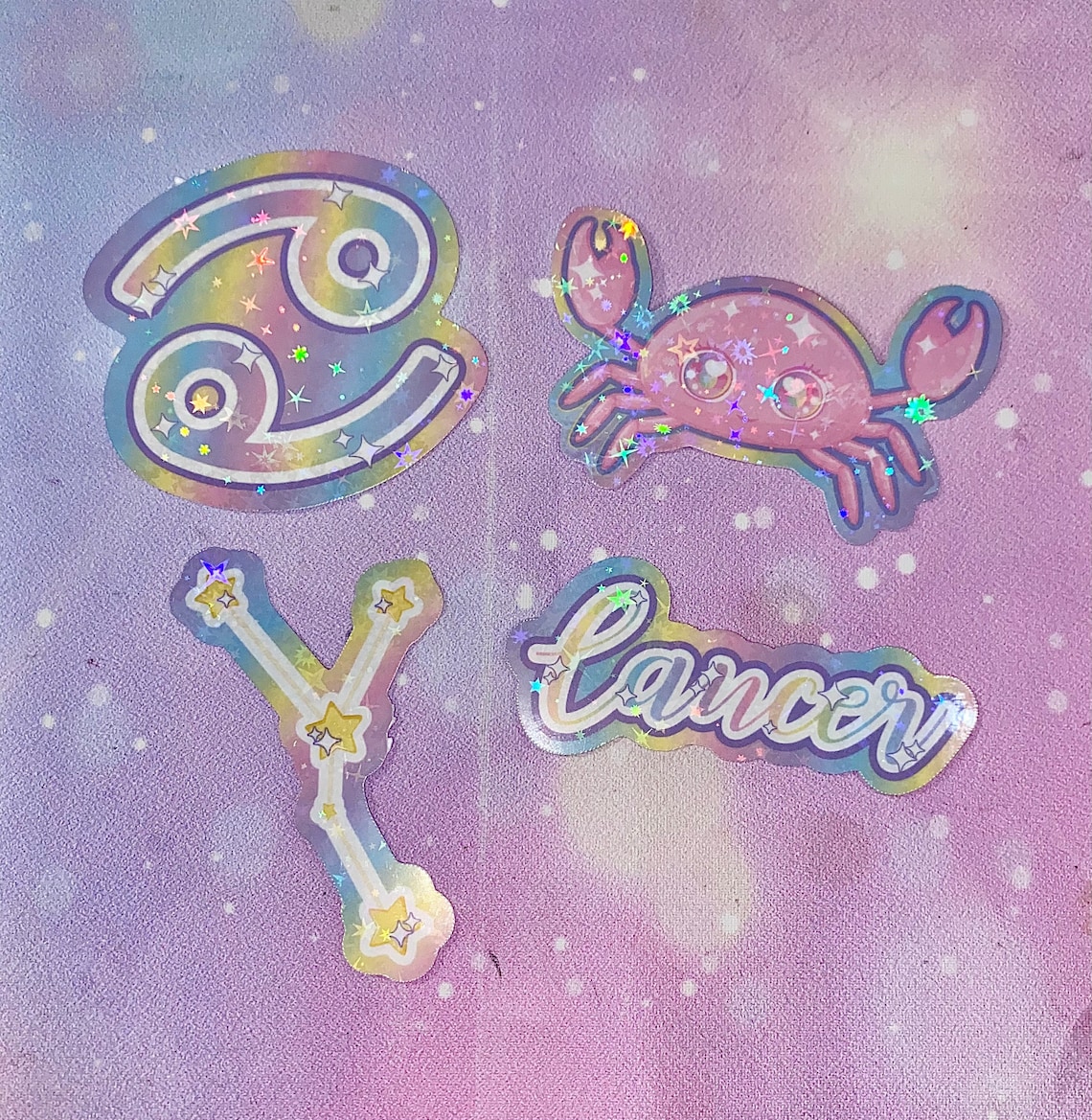 Cancer Sticker Pack Cancer Stickers Rainbow Cancer - Etsy