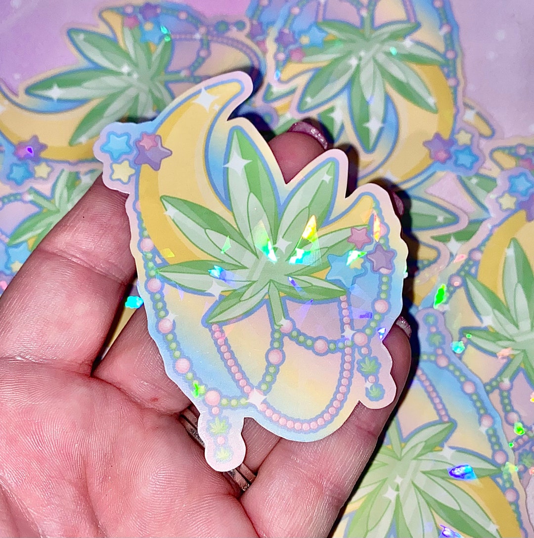 Canna-dreams | Stoner Girls, Cannabis Lace Sticker, Weed Stickers ...
