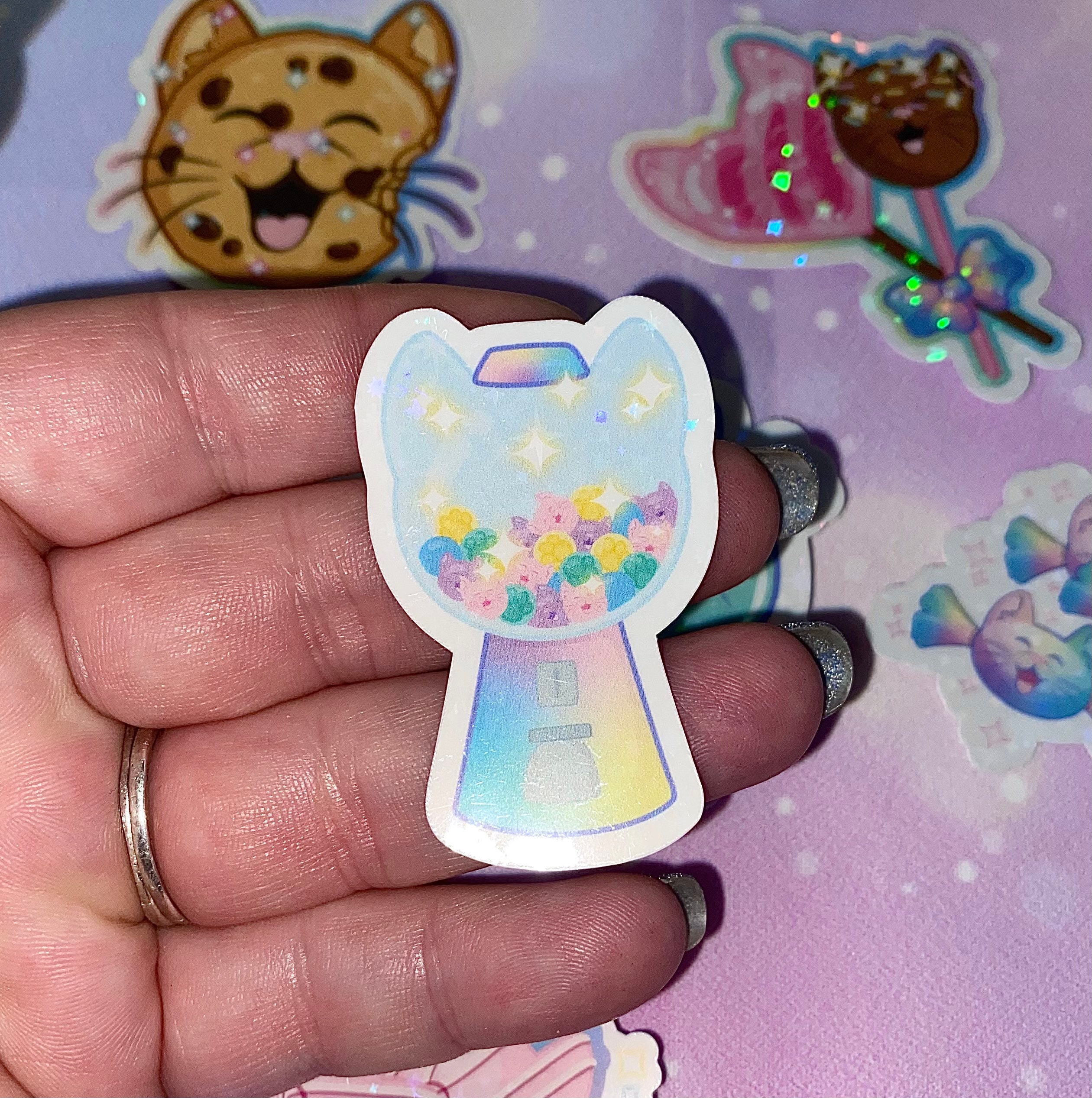 Pastel Kittie Sweets Sticker Pack Cute Cat Stickers Cat - Etsy