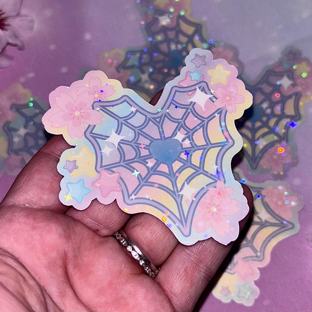 Heart of Webs | Cute Stickers, Web Stickers, Spider Web, Tumbler ...