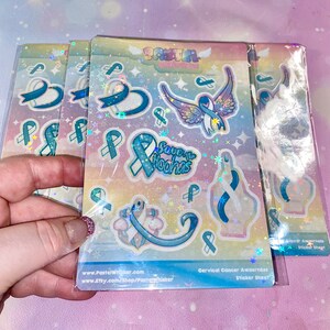 Cervical Cancer Awareness Sticker Sheet | Cervical Cancer, Cervical ...