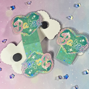 Baked Magnetic Bookmark Cannabis Bookmark Weed Bookmark - Etsy