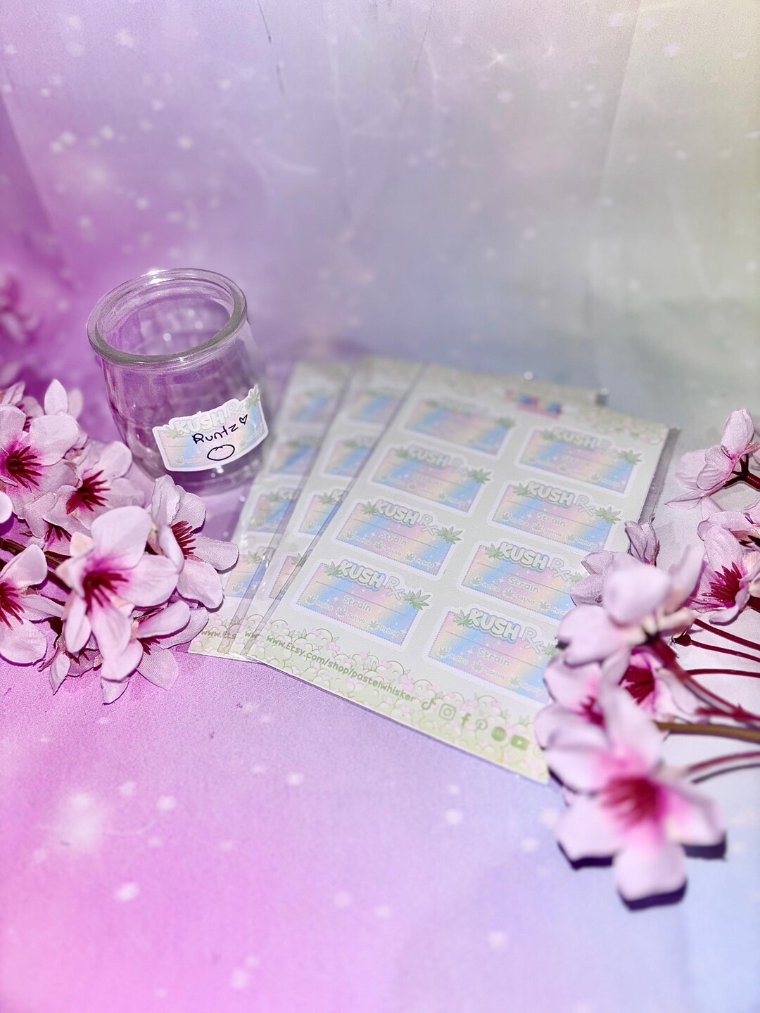 Kush RX Stash Labels | Cannabis Labels, Weed Labels, Stoner Girl, Weed ...