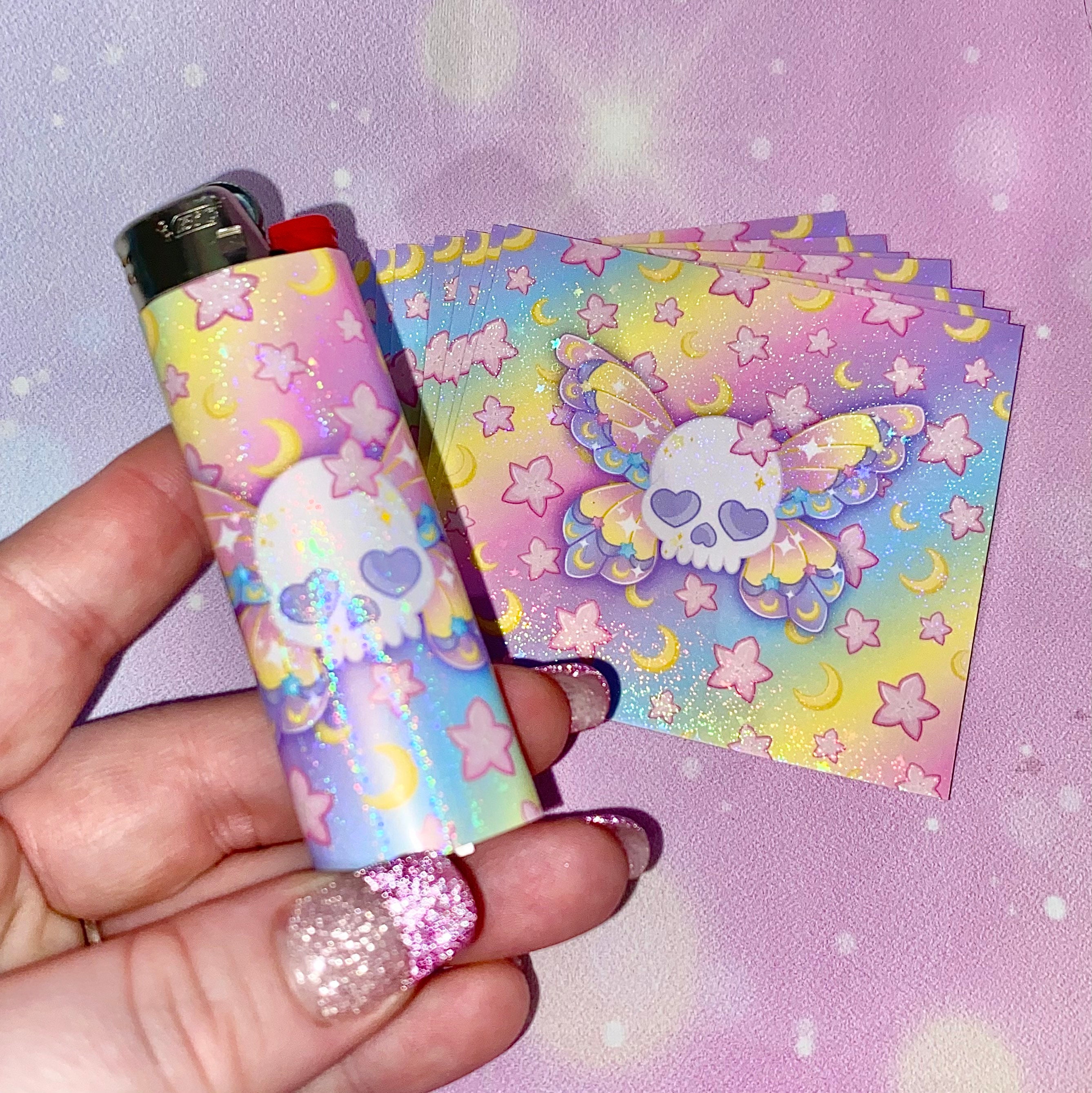 Deathly Beautiful Lighter Wrap Kawaii Lighter Wraps Lighter - Etsy