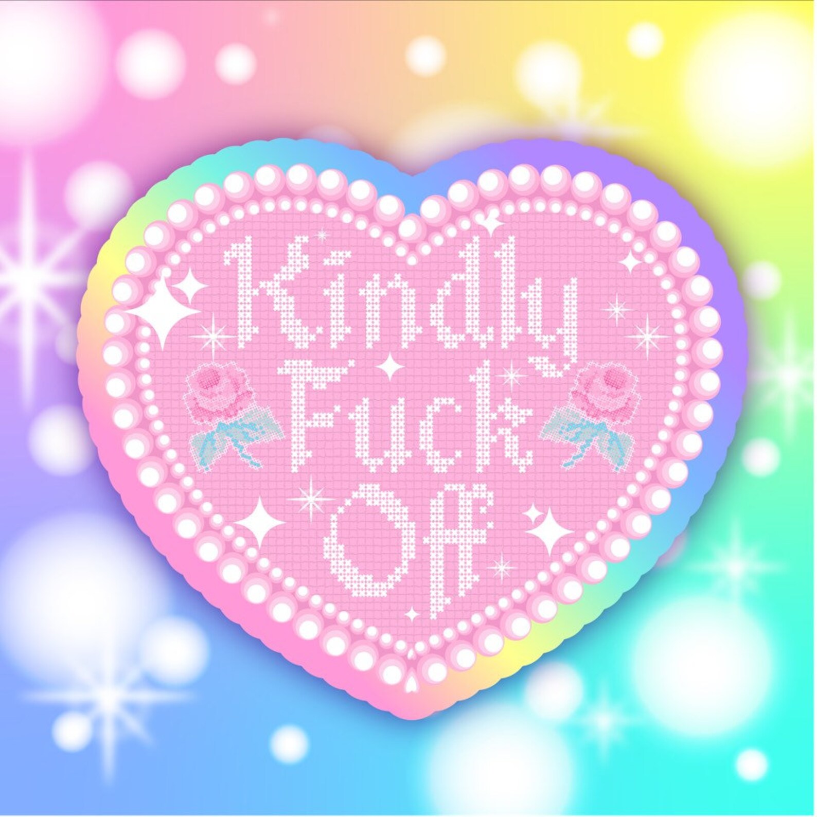 Kindly Fck off Sticker Pink F off Stickers Kindly F Off - Etsy
