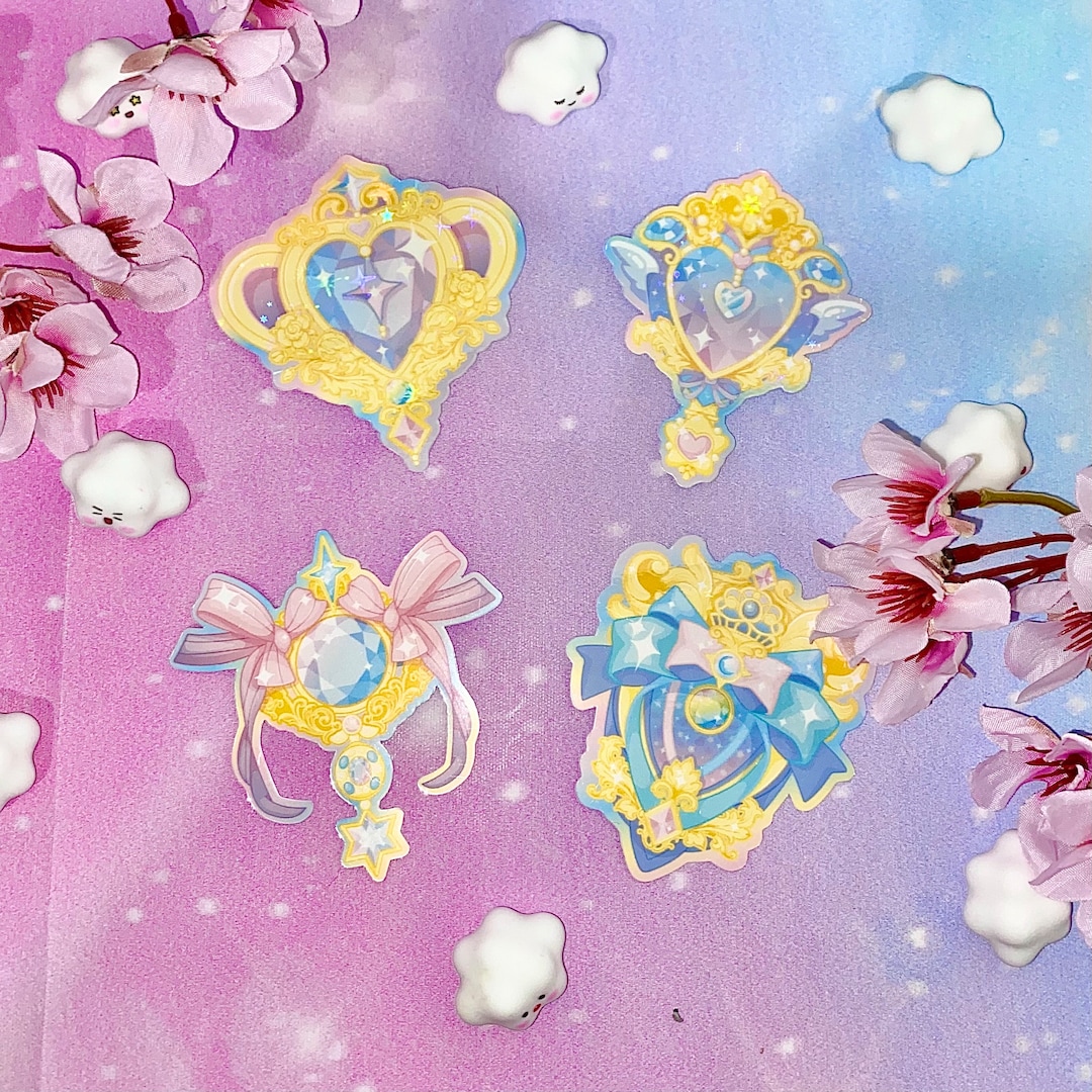 Magical Brooch Sticker Pack | Magical Girls, Magical Girl Stickers ...