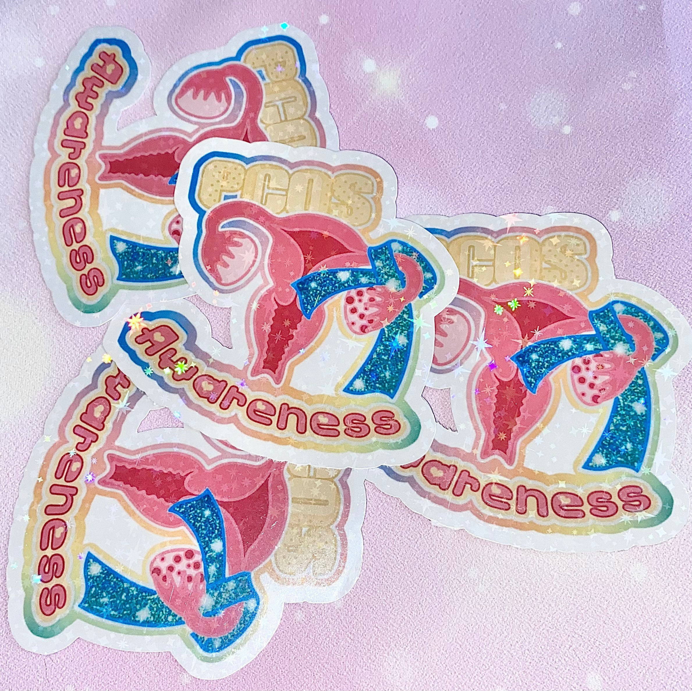 PCOS Awareness Sticker PCOS Stickers PCOS Awareness Kawaii - Etsy