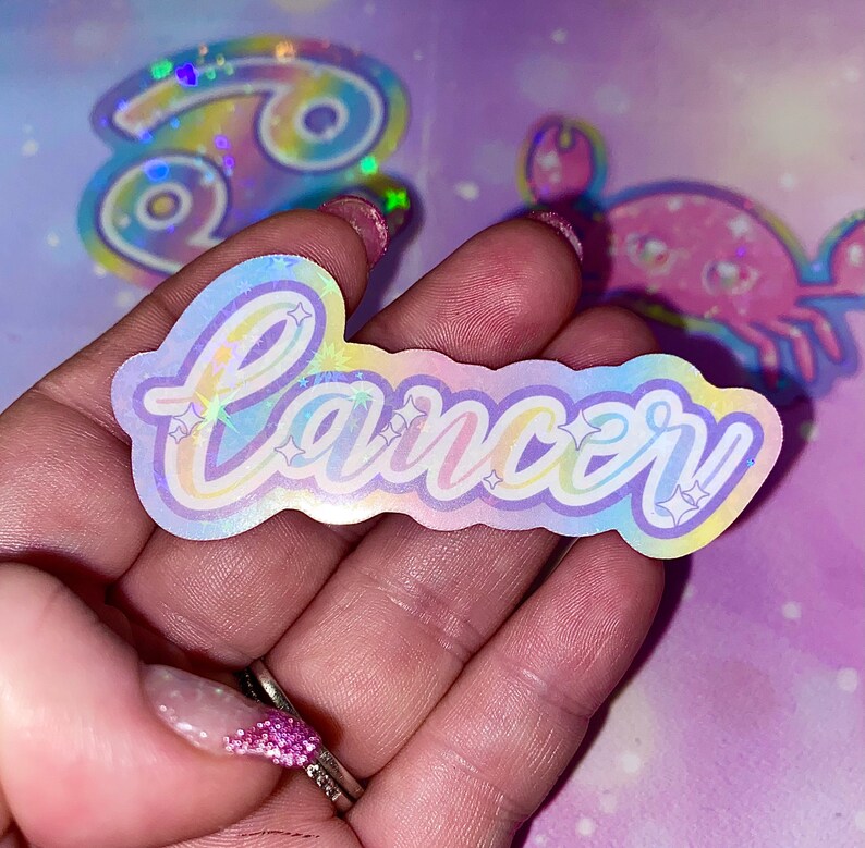 Cancer Sticker Pack Cancer Stickers Rainbow Cancer - Etsy