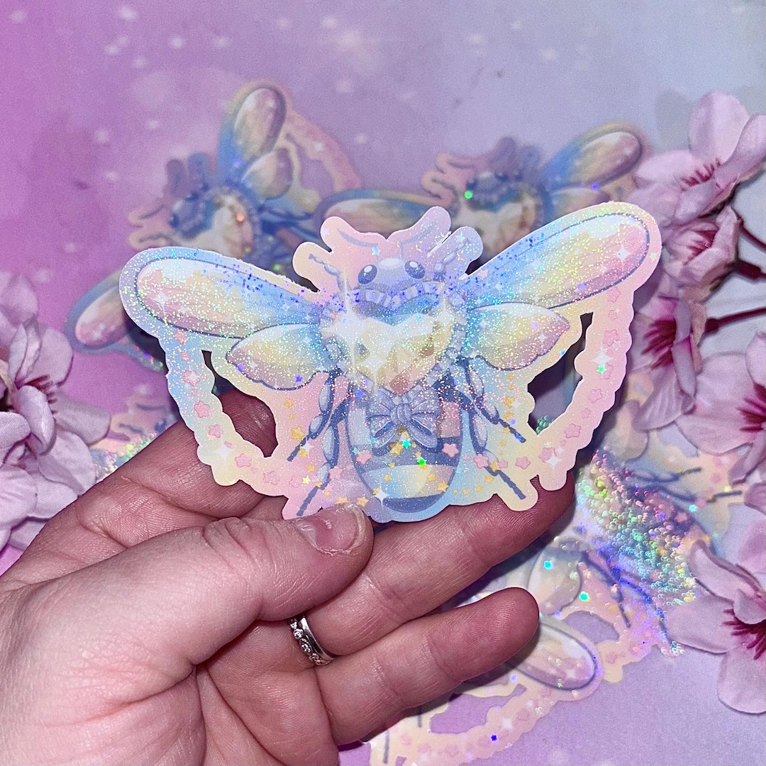 Bee-jeweled Sticker | Bee Stickers, Cute Bumble Bees, Kawaii Stickers ...