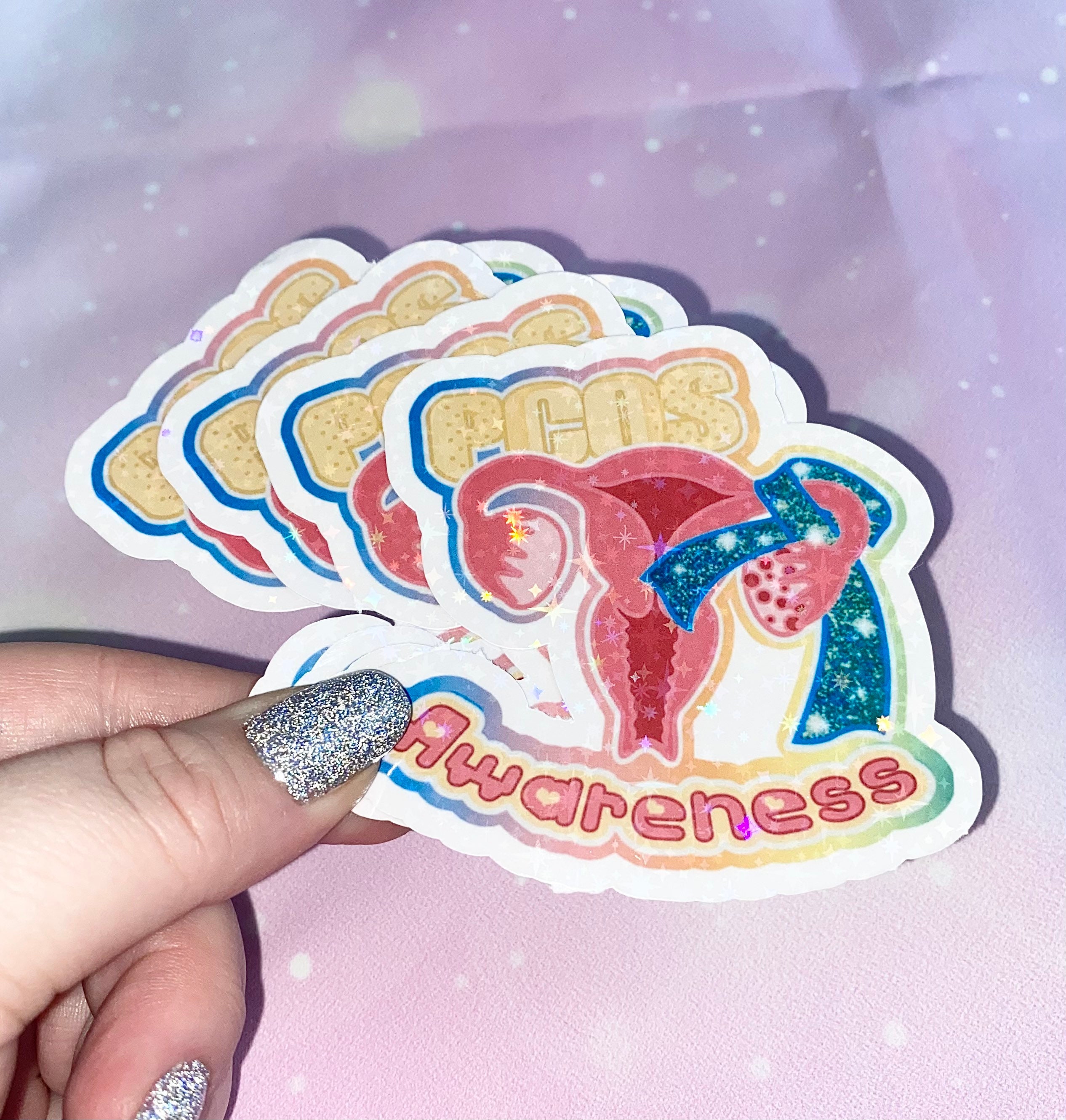 PCOS Awareness Sticker PCOS Stickers PCOS Awareness Kawaii - Etsy