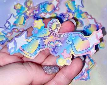 Love Handcuffs Vinyl Decal Sticker Heart Cuffs - Etsy