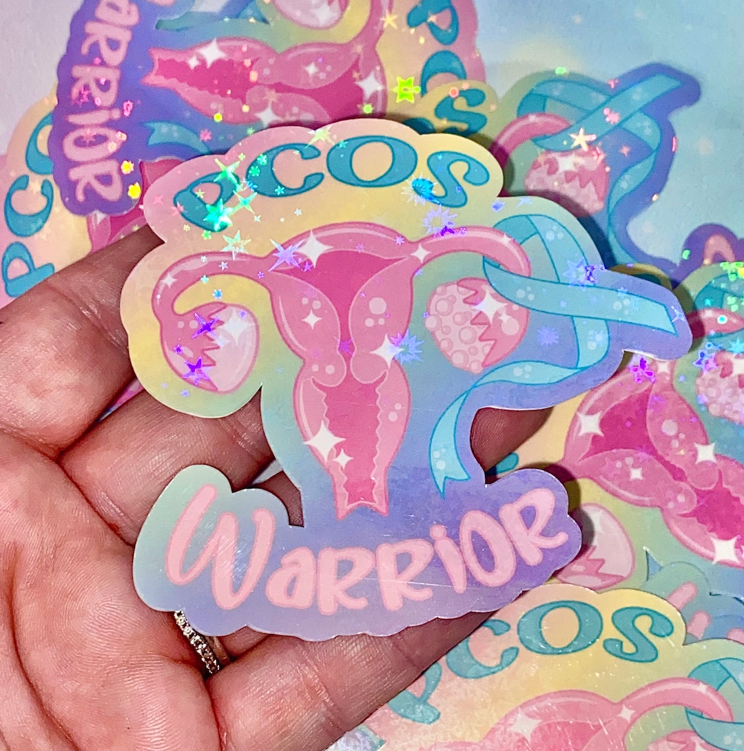 PCOS Awareness Sticker | PCOS Stickers, PCOS Awareness, Kawaii Stickers ...