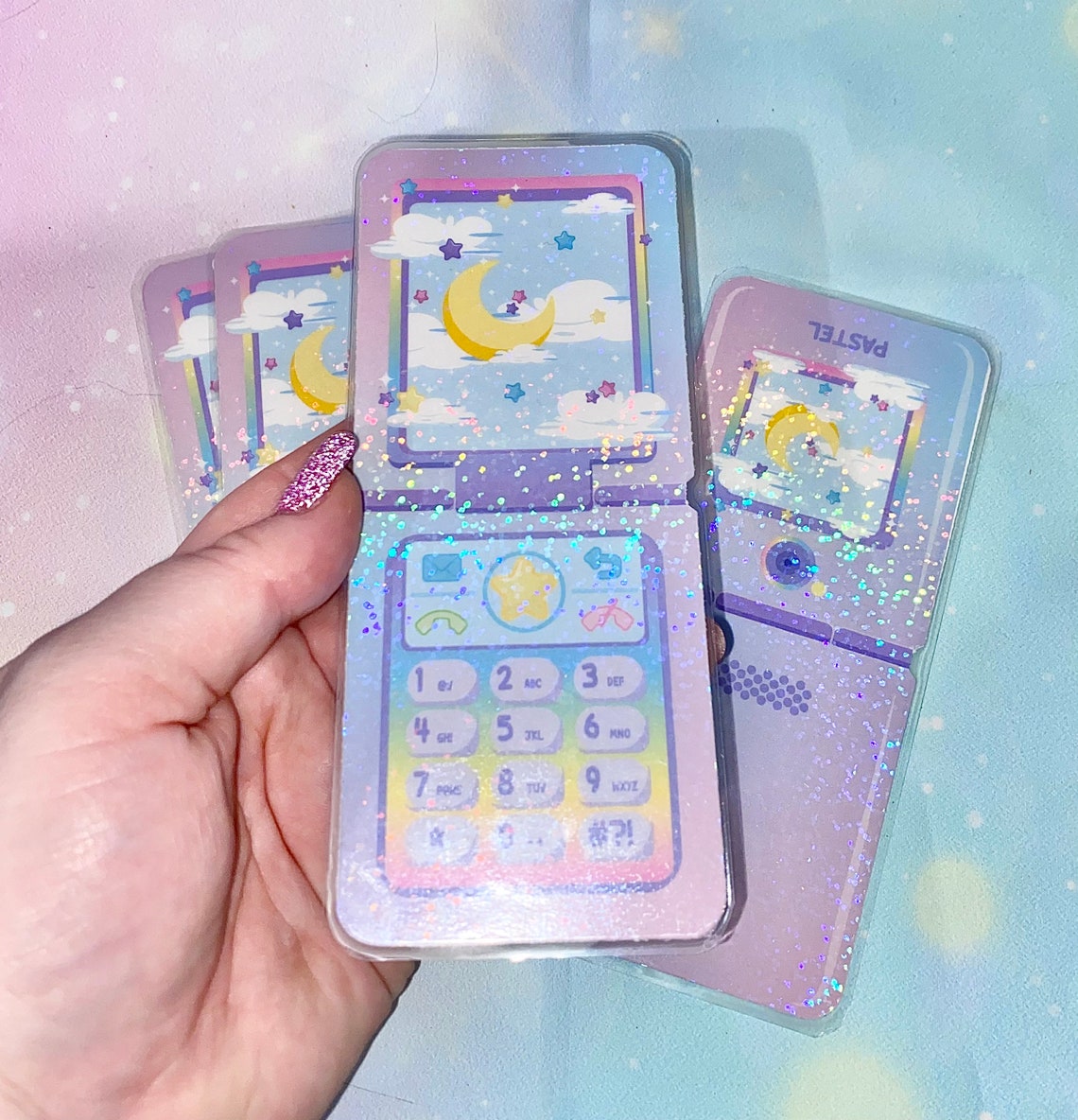 Pastel Flip Phone Bookmark | Cute Bookmarks, Phone Bookmarks, Kawaii ...