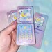 Pastel Flip Phone Bookmark Cute Bookmarks, Phone Bookmarks, Kawaii ...