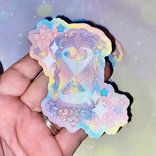 Hourglass Sticker - Etsy