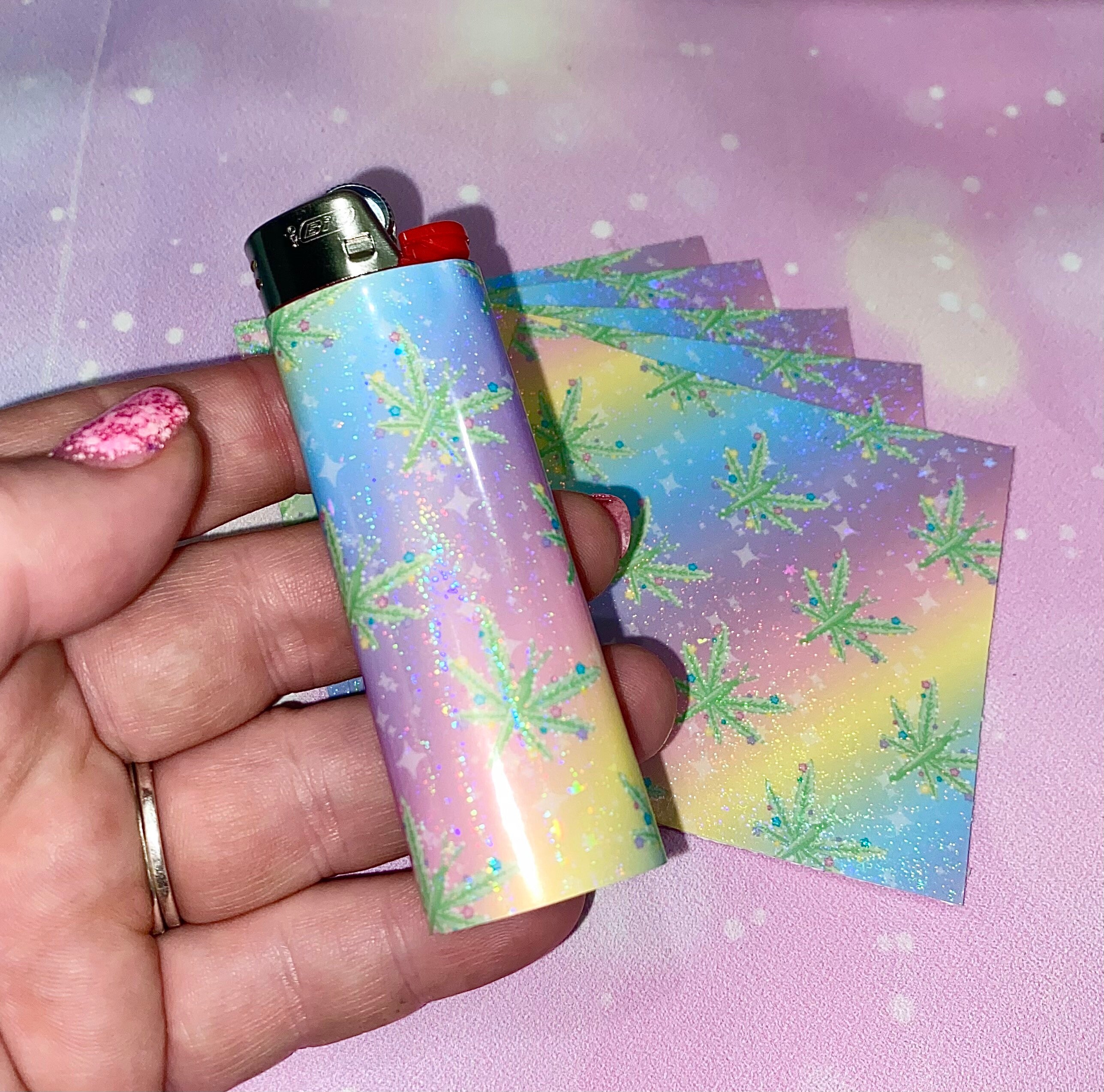 Canna-fly Lighter Wrap Cannabis Lighter Wrap Kawaii Lighter - Etsy
