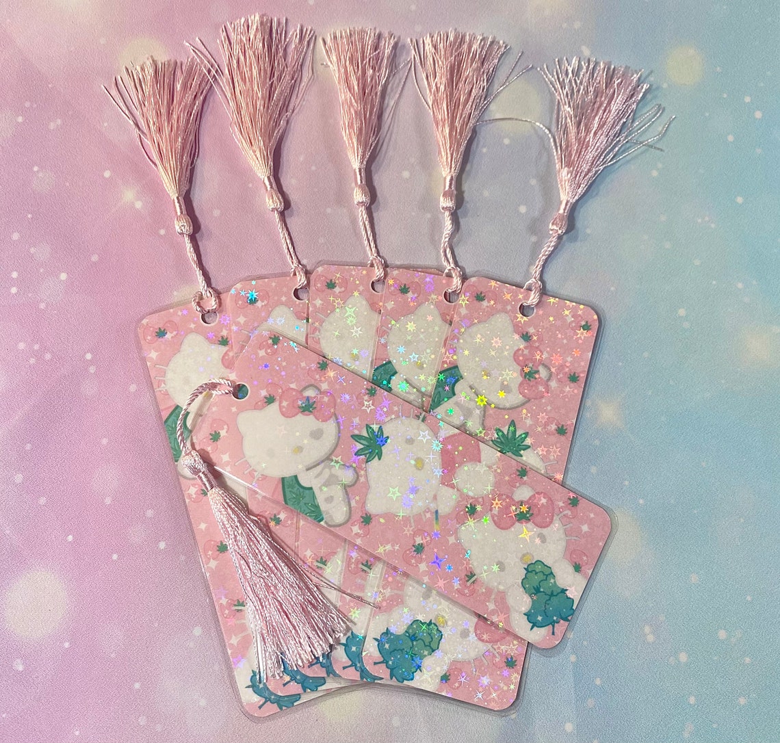 Canna-kitty Bookmark Cute Cat Bookmarks Cat Bookmarks Weed - Etsy