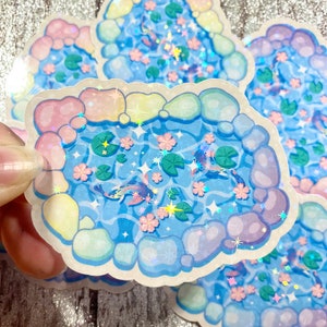 Pastel Koi Pond Cute Koi Ponds Koi Pond Stickers Koi | Etsy