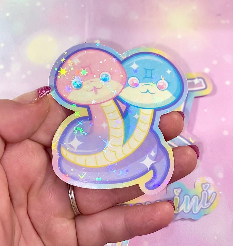 Gemini Sticker Pack | Gemini Stickers, Rainbow Aries Stickers, Rainbow ...