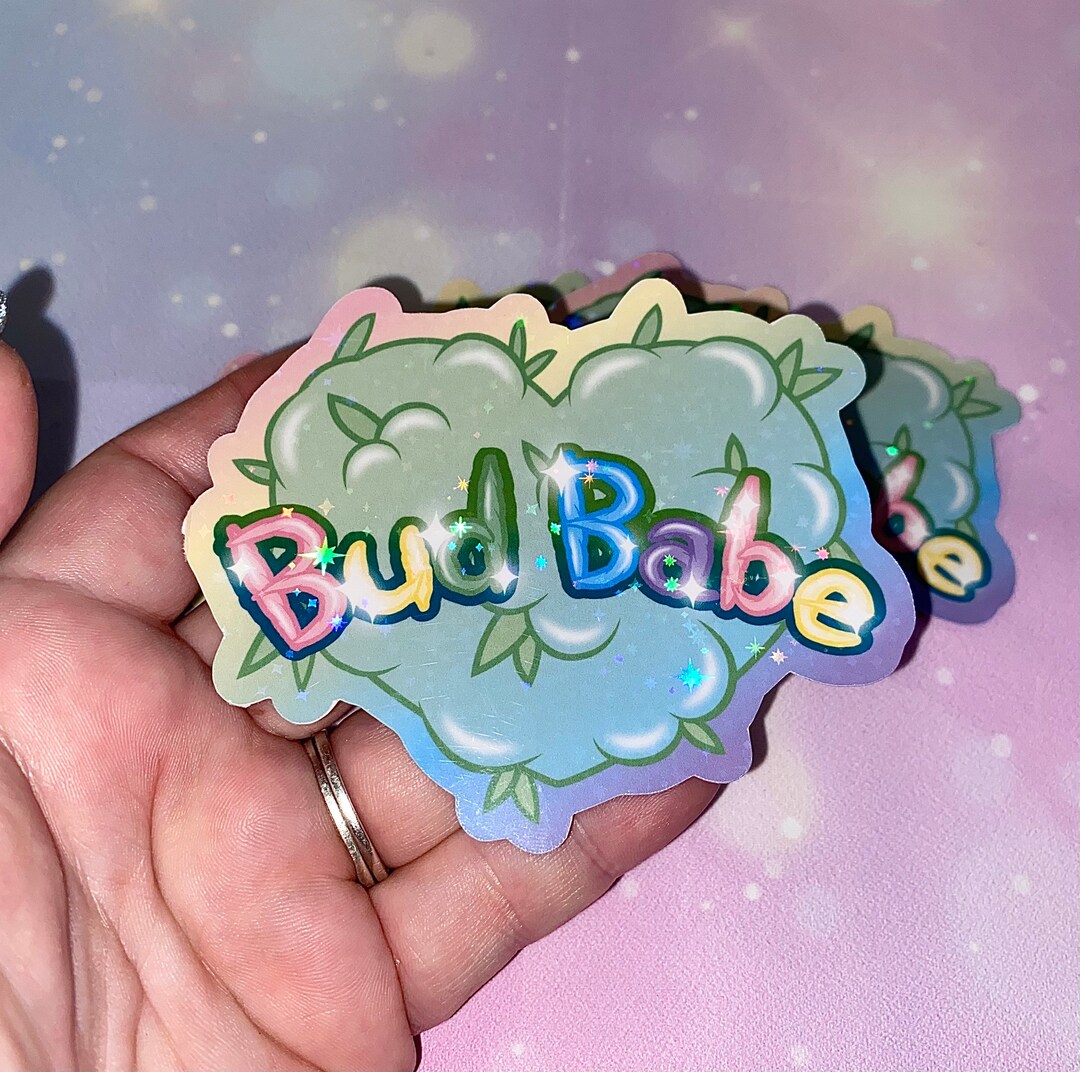 Bud Babe | Stoner Girls, Bud Babe Sticker, Weed Stickers, Cannabis ...