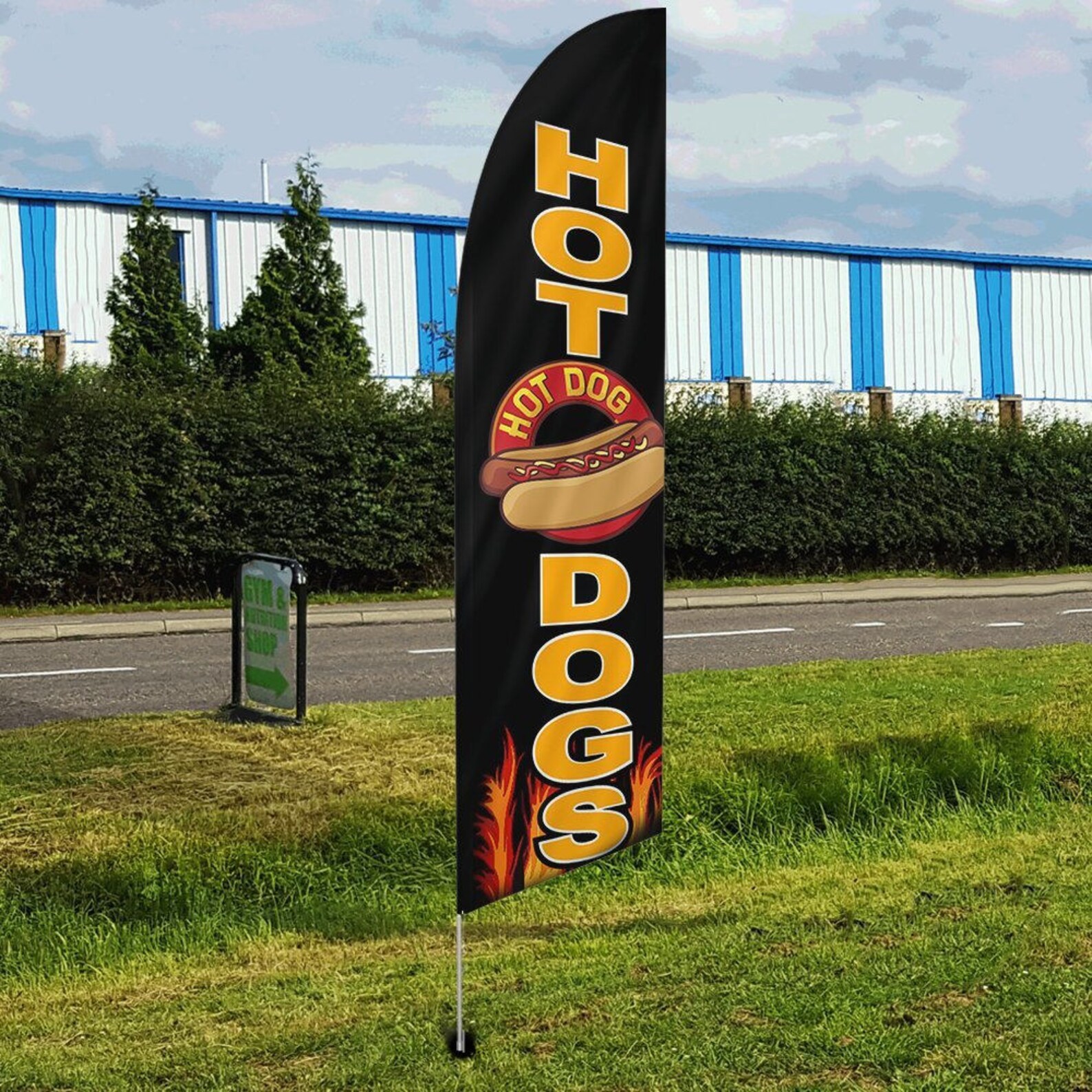 Full Color Custom Tall Swooper flag Advertising Flag | Etsy