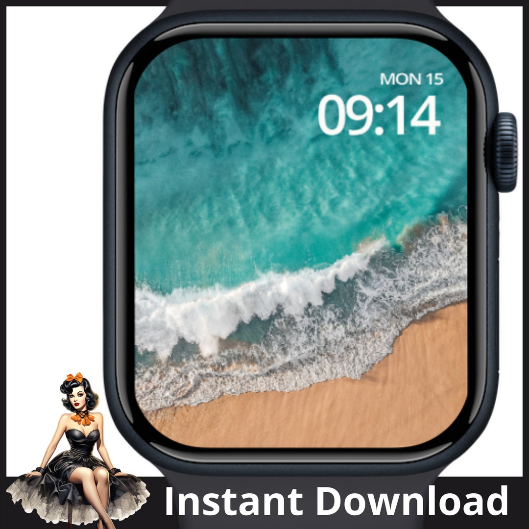 Sea Ocean Waves Apple Watch Face Wallpaper, Wallpapers Apple Watch Face - Etsy