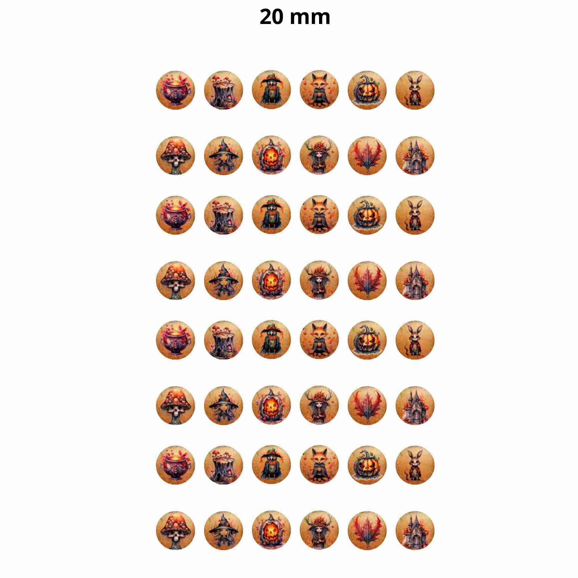 Halloween 1" 20mm 30mm 25mm Round Images for Buttons, Bottle Caps ...