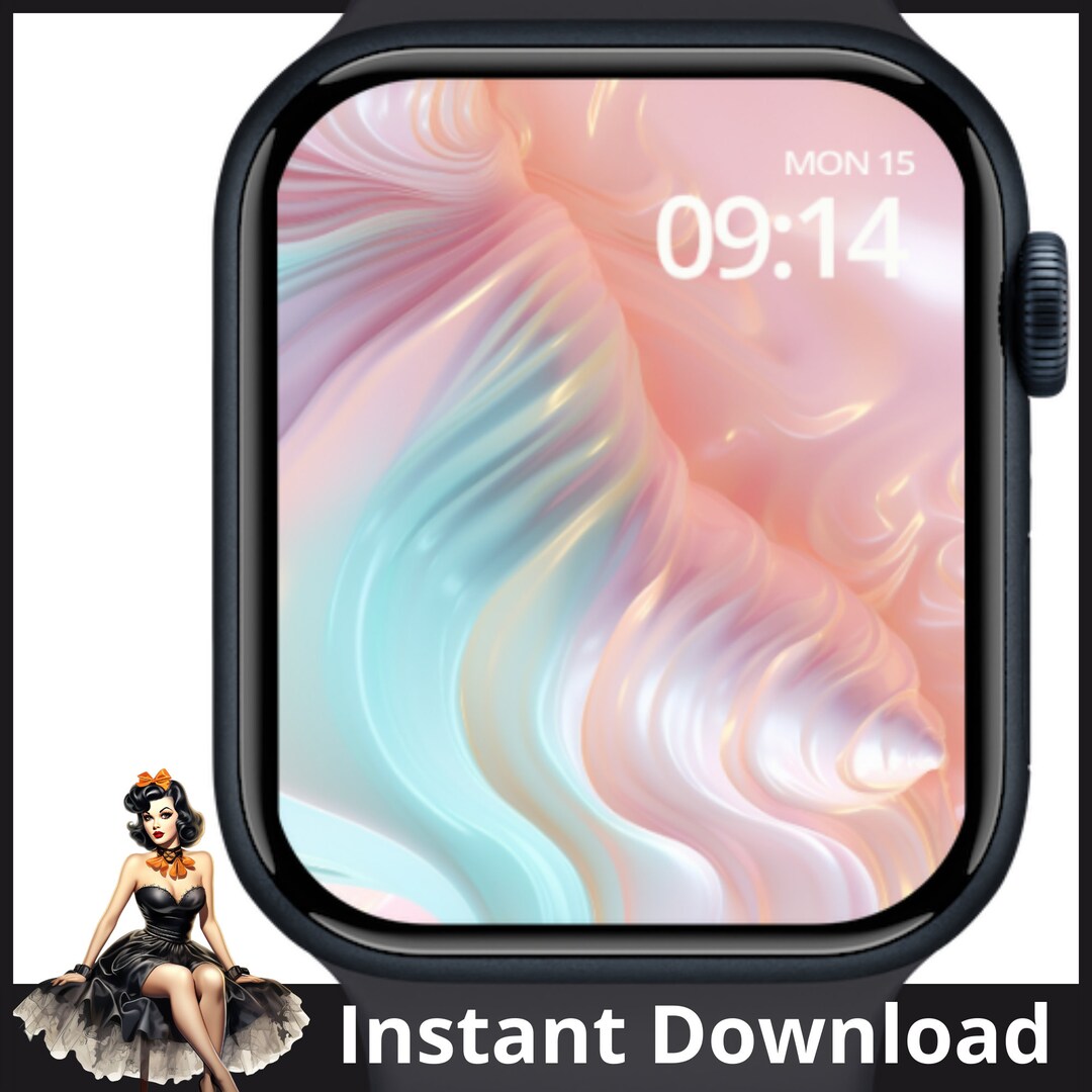 3d Pastel Waves Apple Watch Face Wallpaper, Wallpapers Apple Watch Face ...