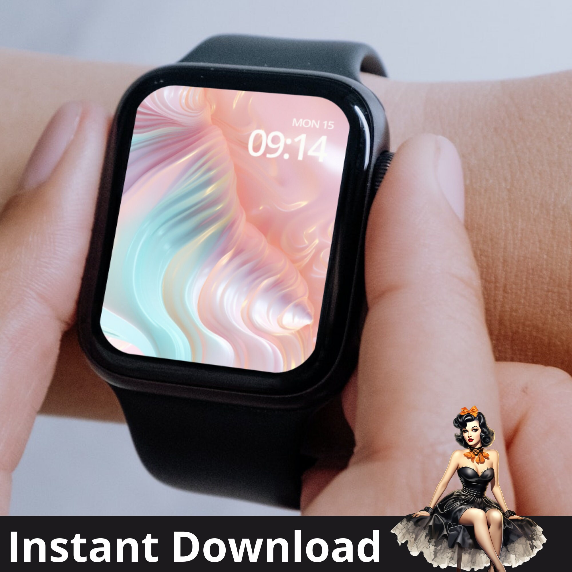 3d Pastel Waves Apple Watch Face Wallpaper, Wallpapers Apple Watch Face ...