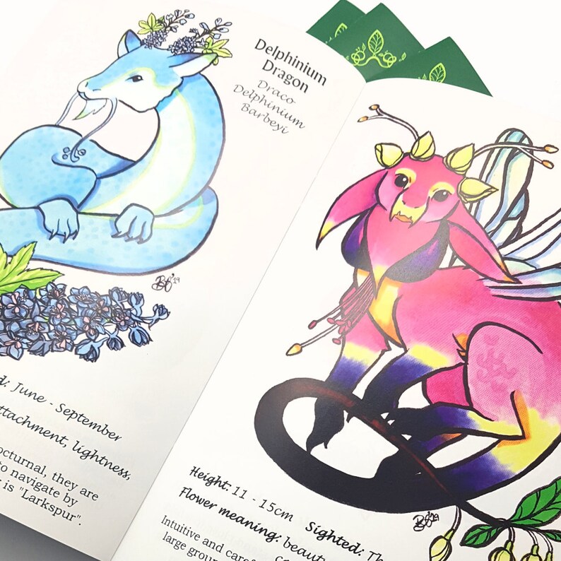 A Pocket Field Guide to Botanical Dragons - Volume 1 - A5 Zine - Art ...