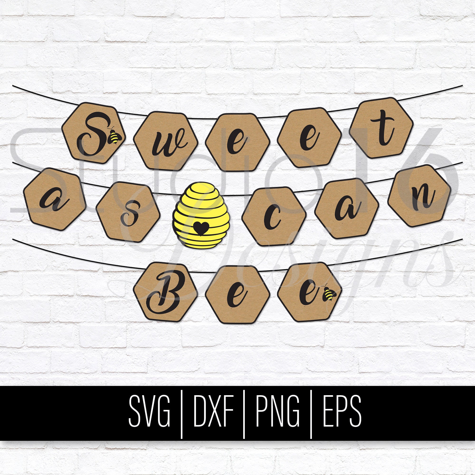 Sweet as Can Bee Banner Svg, Mama to Bee Banner Svg, Bee Themed Baby ...