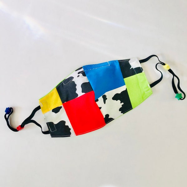 Patchwork Face Mask - Etsy