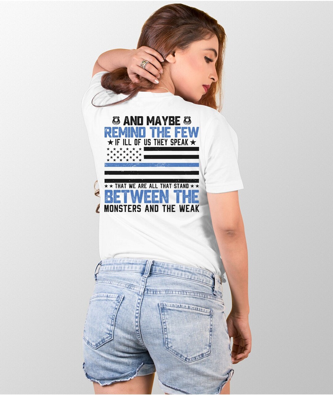 Police Shirt, Support the Police ,law Enforcement Tshirt, Thin Blue ...