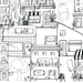 Village Coloring Page Shops Hand Drawn Digital Download - Etsy