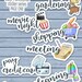 Back to School Sticker Cute Kawaii Planner Stickers Script Functional ...