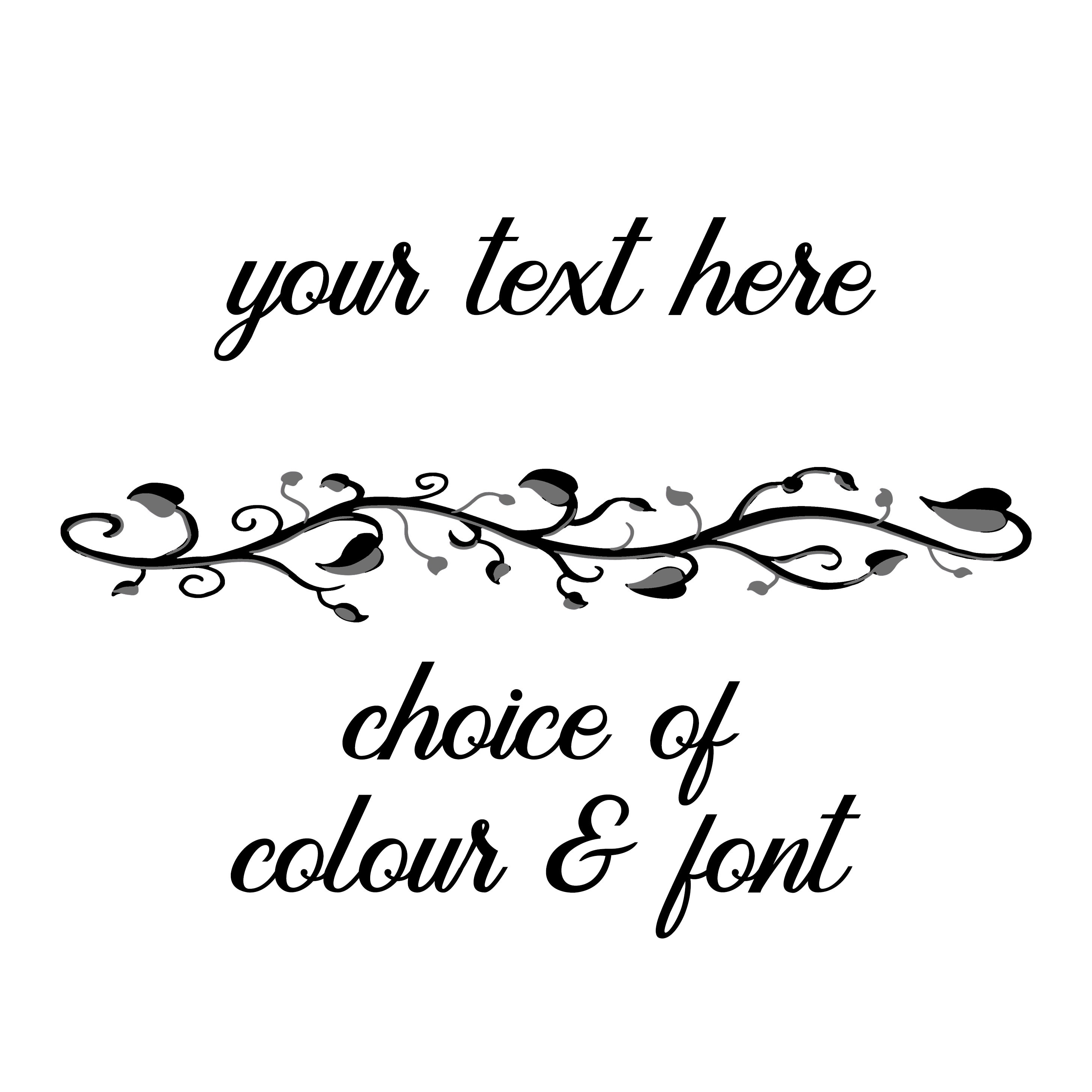 Custom Text Stickers Round Cursive Font Personalised Product - Etsy UK