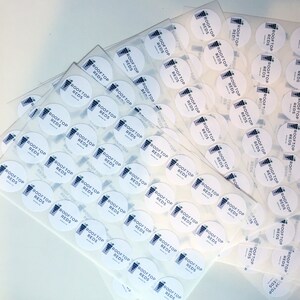 Personalised Round Stickers Customised Vinyl Stickers | Etsy