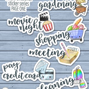Kawaii Shopping Stickers Kawaii Planner Sticker Reminder - Etsy