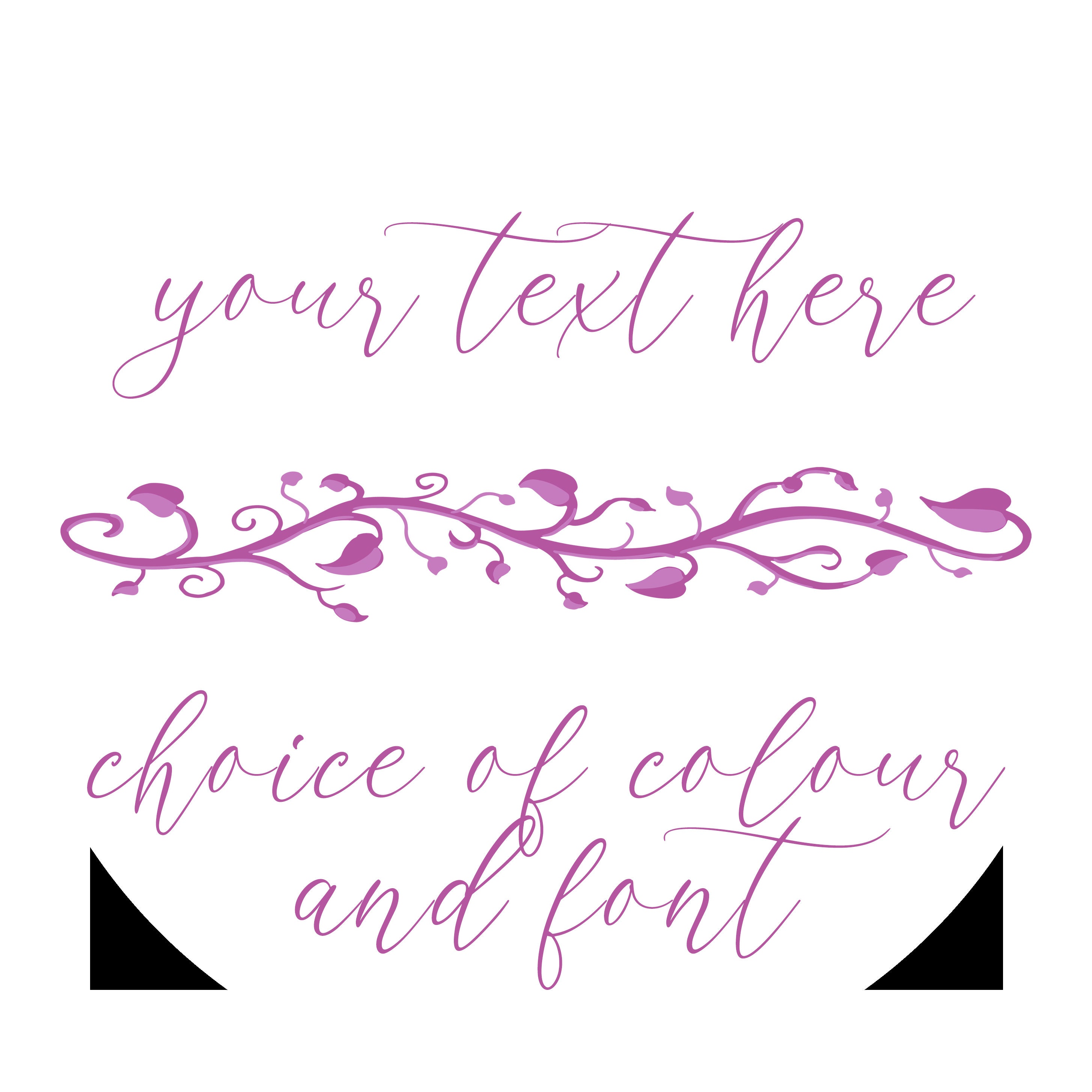 Custom Text Stickers Round Cursive Font Personalised Product - Etsy UK
