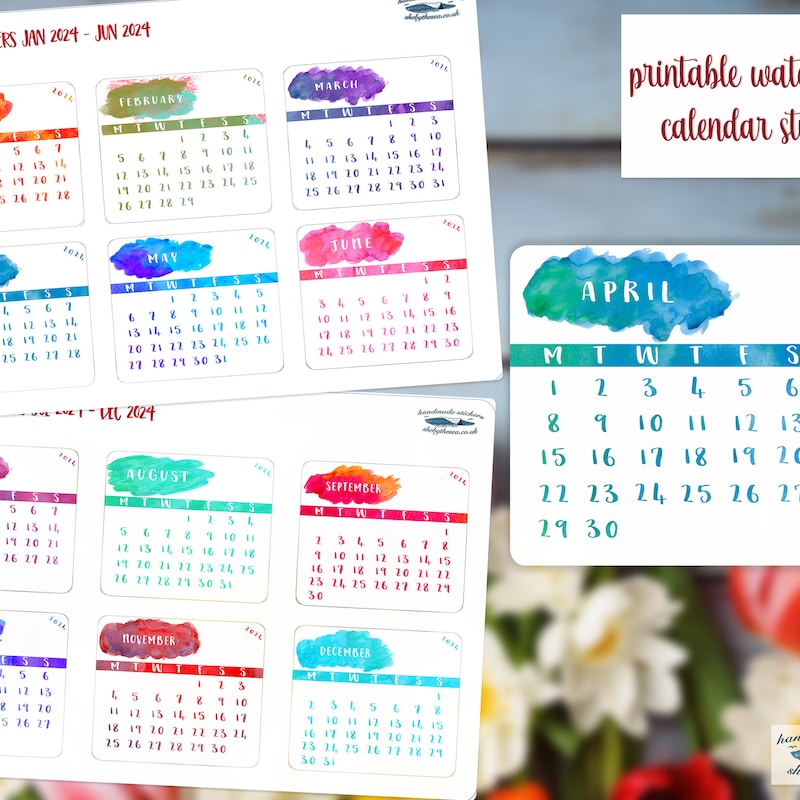 Mini Calendar - Etsy