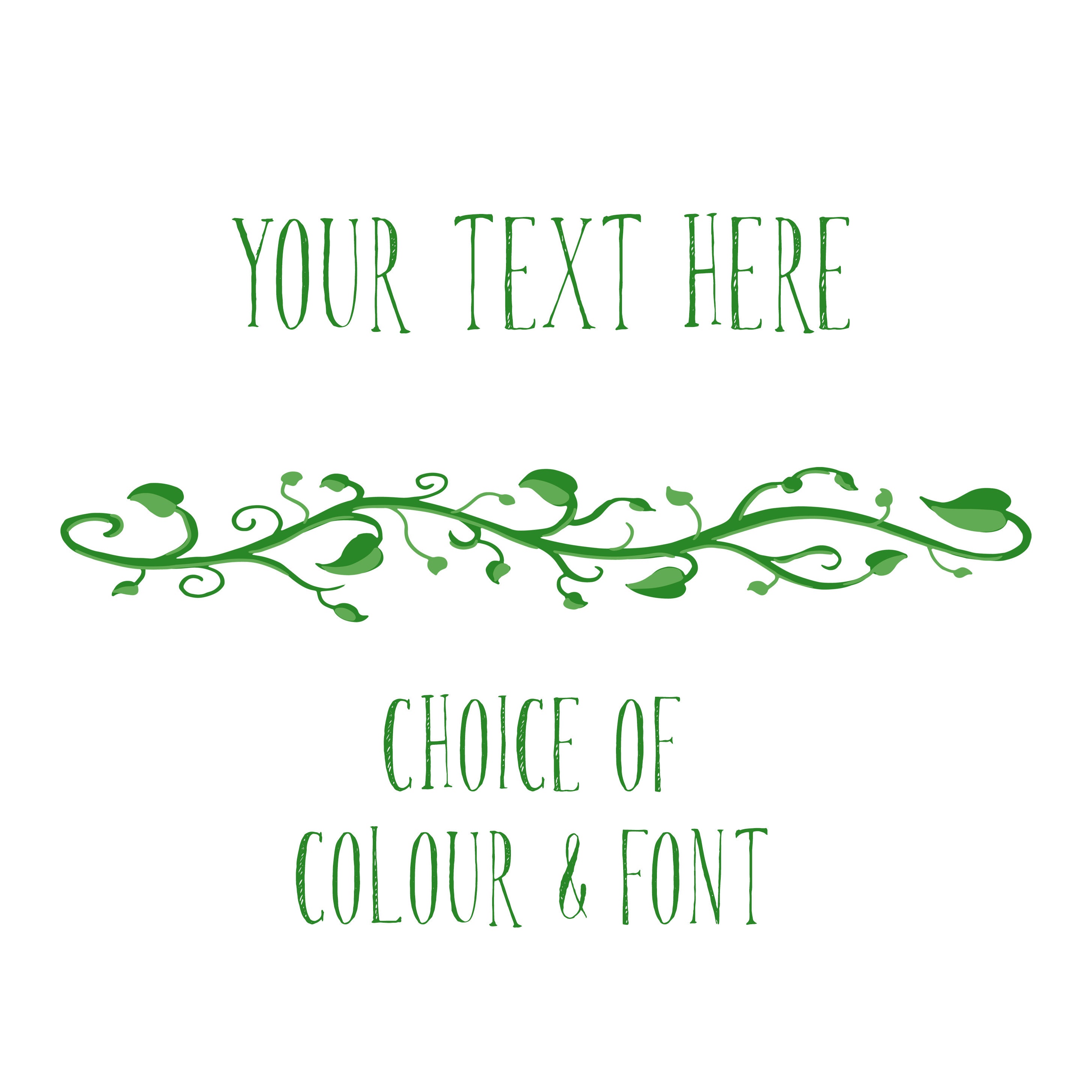 Custom Text Stickers Round, Cursive Font Personalised Product Gloss ...