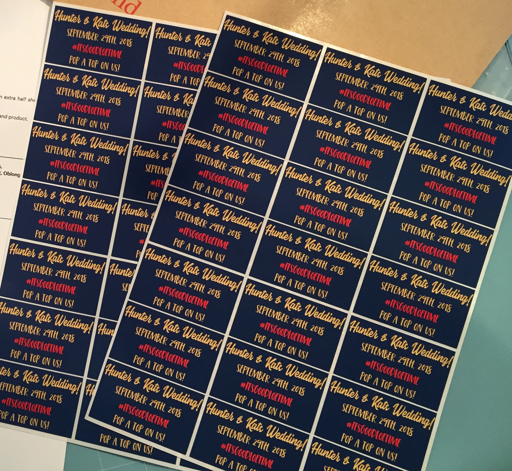 Rectangle Custom Stickers Personalised Stickers Square | Etsy