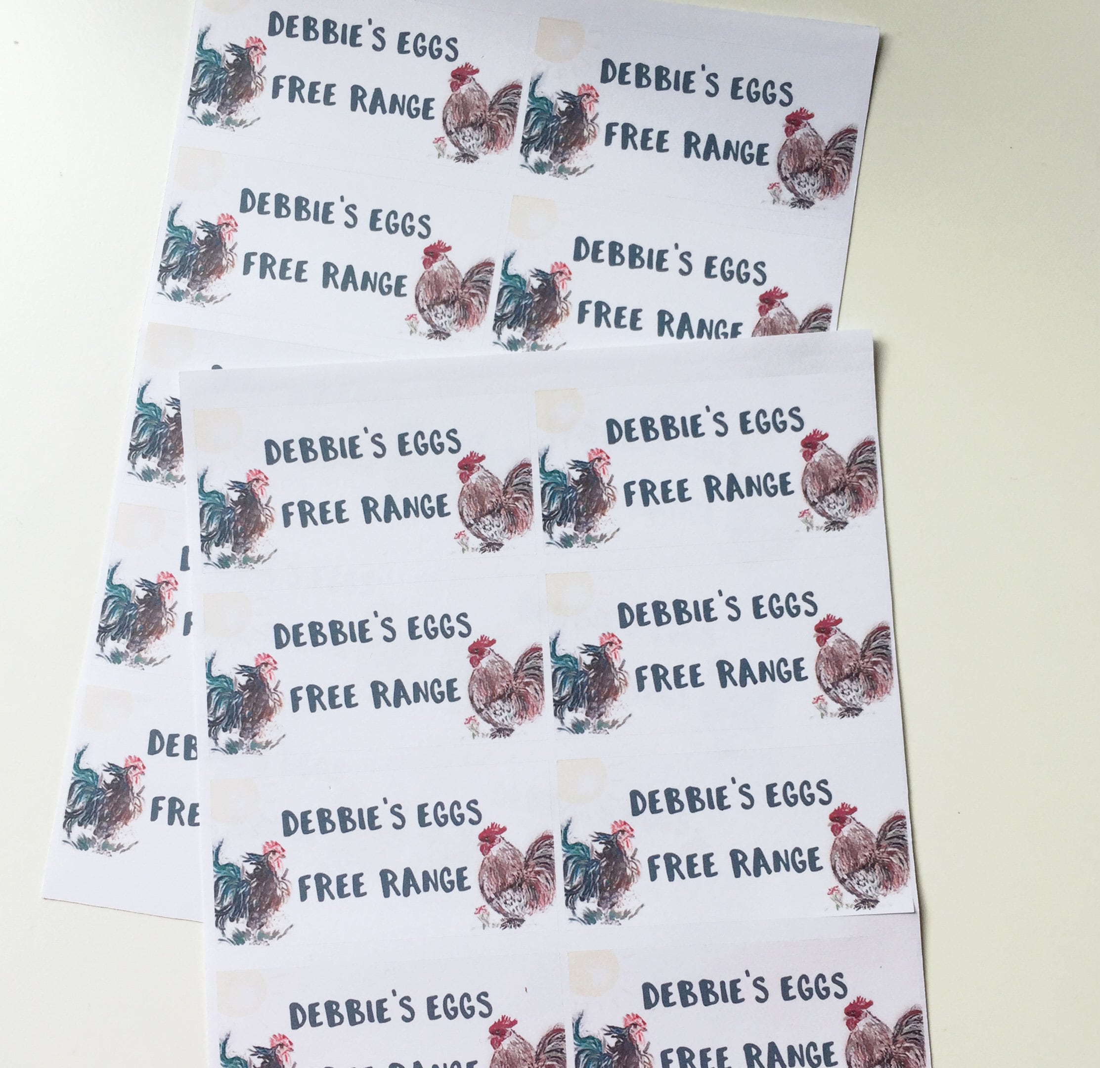 Custom Egg Box Labels Personalised Egg Sales Stickers Hens | Etsy