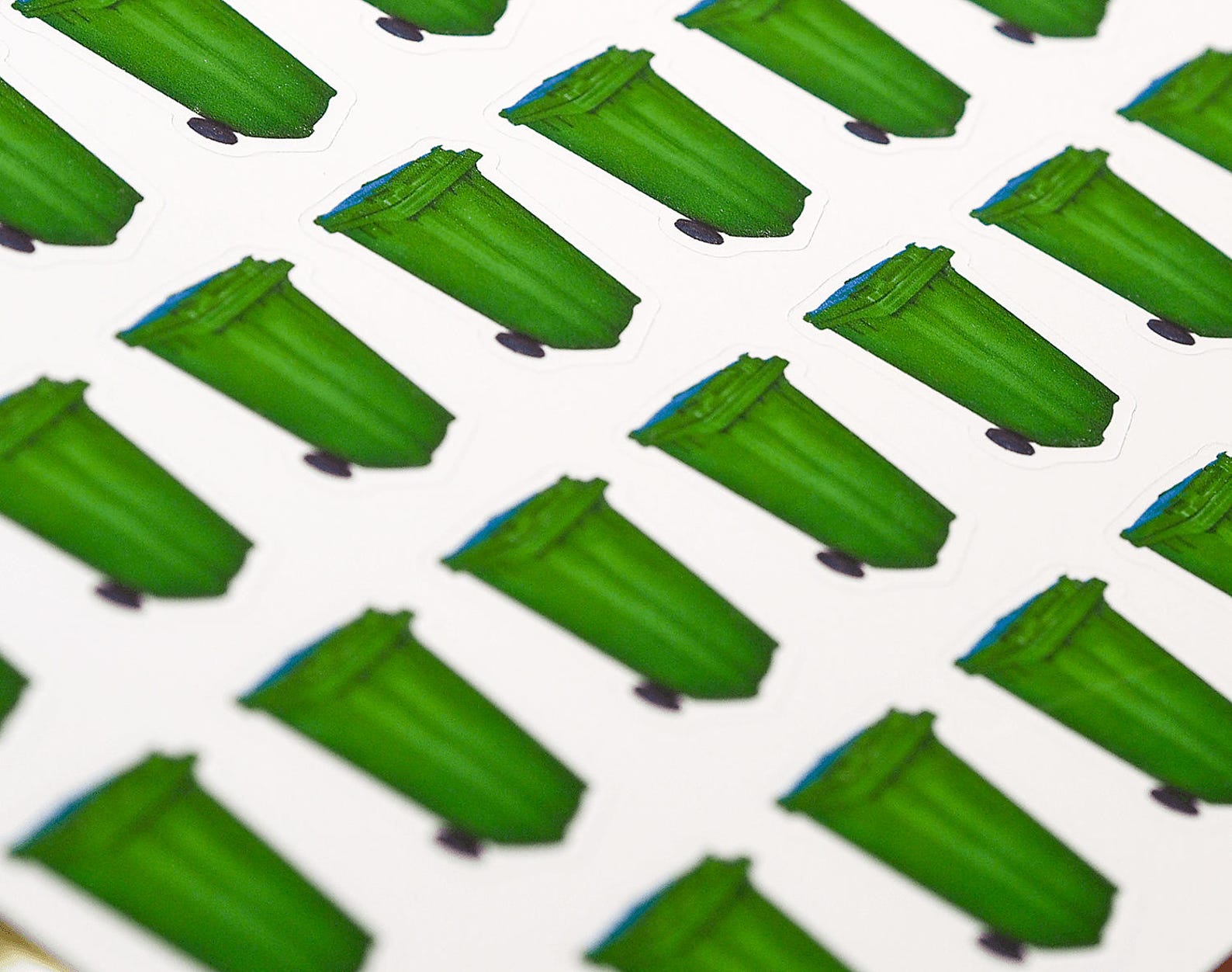 Mini Dustbin Stickers Wheelie Bin Day Stickers Trash Can - Etsy