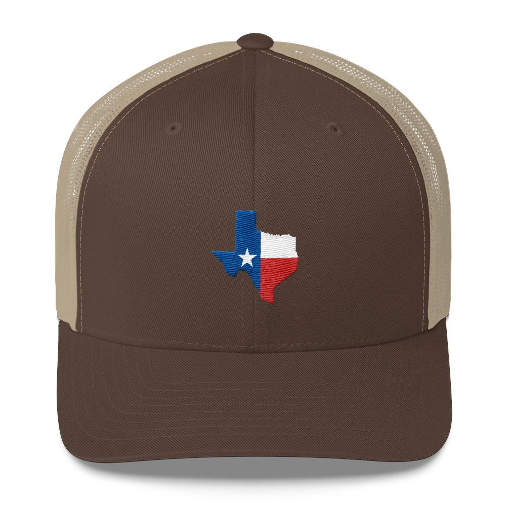 Texas Flag State Outline Map Trucker Cap - Etsy
