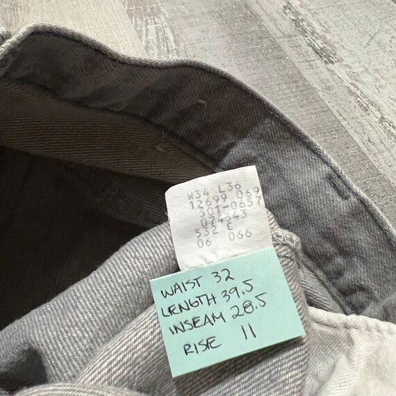 Vintage Levi’s 501-0657 Straight Leg Grey 1980s Rocke… - Gem